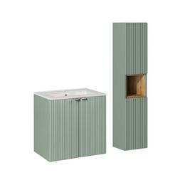 BADM&Ouml;BEL 60cm Jade 2er-Set Gr&uuml;n