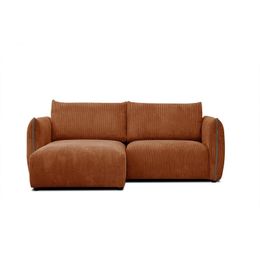 ECKSOFA TAUER 3-Sitzer, orange