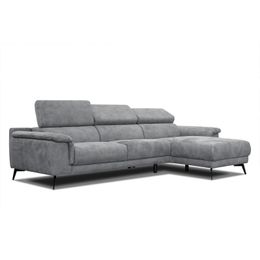 ECKSOFA FIERO 4-Sitzer, grau