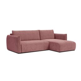 ECKSOFA TAUER 3-Sitzer links, altrosa