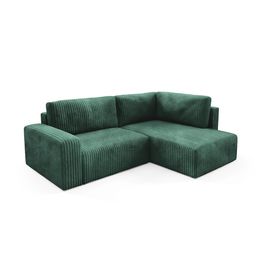 ECKSOFA Angela 4 Sitzpl&auml;tze Tannengr&uuml;n