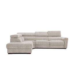 ECKSOFA CALVERA 5-Sitzer mit 1 Relaxfunktion, ecru