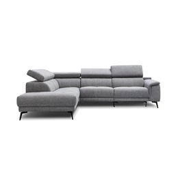 ECKSOFA FIERO 5-Sitzer mit 1 Relaxfunktion, grau