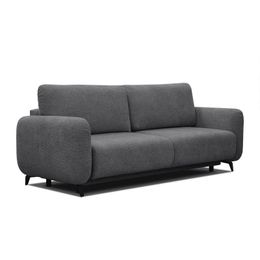SOFA DRAKE 3-Sitzer mit Schlaffunktion, dunkelgrau
