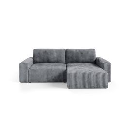 ECKSOFA Angela 3 Sitzpl&auml;tze Dunkelgrau