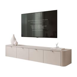 TV-H&Auml;NGESCHRANK CELESTE mit LED-Beleuchtung, Chrom Griffe