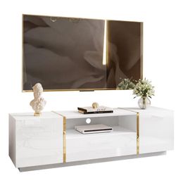 TV-ELEMENT ONYX HOCHGLANZ 158 CM PUSH OPEN