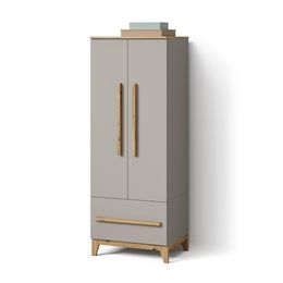 KINDERKLEIDERSCHRANK Mailo Cashmere/Artisan 70 x 186.8 cm mit Sitzbank