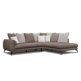 ECKSOFA CALME 5-Sitzer, beige und &eacute;cru