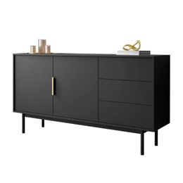 SIDEBOARDS MIRACLE 2D3S mit Schubladen Schwarz