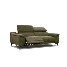 RELAXSOFA FIERO 3-Sitzer mit 1 Relaxfunktion, olivgr&uuml;n
