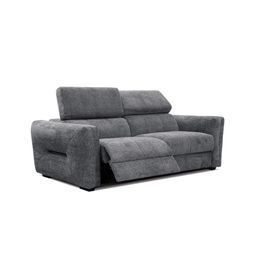 SOFA CALVERA 3-Sitzer mit 1 Relaxfunktion, graphitfarben