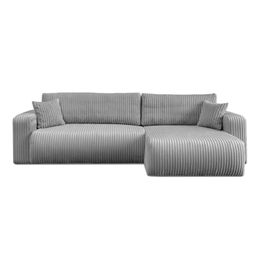 ECKSOFA PRESTIGE SOFT mit Schlaffunktion und Bettkasten, Tilia 86