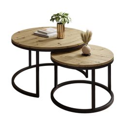 COUCHTISCH CIRI 2-in-1 Eichenholz ArtisanWotn