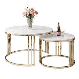 COUCHTISCH 2 in 1 LORI verchromt gold Hochglanz