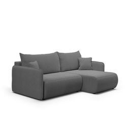 ECKSOFA Claudio 3 Sitzpl&auml;tze Dunkelgrau
