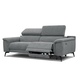 RELAXSOFA FIERO 3-Sitzer mit 1 Relaxfunktion, grau