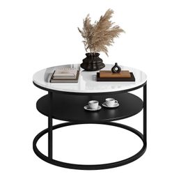 COUCHTISCH CIRI mit Regal Hochglanz