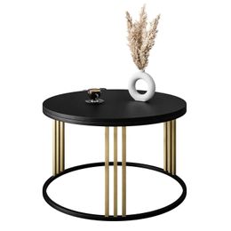 COUCHTISCH 2 in 1 LORI MIX schwarz matt