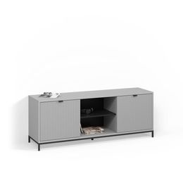 LOWBOARD Aterno Grau 150 x 60 cm mit 2 T&uuml;ren