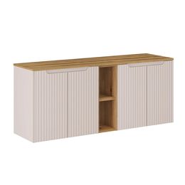 WASCHTISCHUNTERSCHRANK 140.4cm Riva Kaschmir und Holz