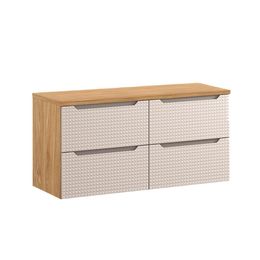 WASCHTISCHUNTERSCHRANK 120cm Mallory Beige und Holz