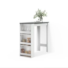 BARTISCH Regusa Wei&szlig;/Anthrazit 45 x 110 cm