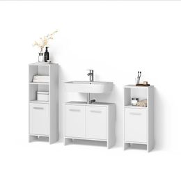 BADM&Ouml;BEL-SET Amalfi Wei&szlig; 3-teilig