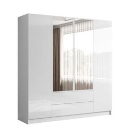 KLEIDERSCHRANK AUREL 4D2SZ mit Schubladen und Spiegel