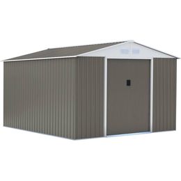 METALL-GARTENHAUS dallas Taupe