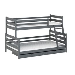 BETT 120/200 L&eacute;o Anthrazit