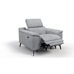 SESSEL FIERO mit Relaxfunktion, silberfarben