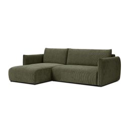 ECKSOFA TAUER 3-Sitzer rechts, olive