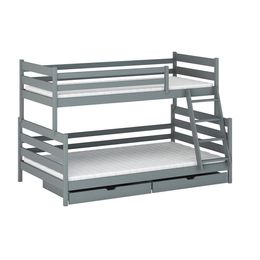 BETT 120/200 L&eacute;o Grau
