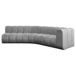 ECKSOFA modulares Sofa Karex-L1 - 308x194x70 cm Grau