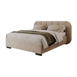 BETT AMARA 140x200 gepolstert mit Stauraum und Lattenrost, Royal Velvet 170