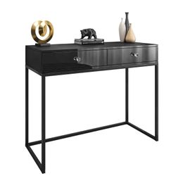 KONSOLE BLANCO LOFT II Schwarz Hochglanz Kristallgriff