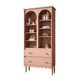 BABYREGAL BABUSHKA &ndash; Hohes Kinderregal, Nat&uuml;rlich Rosa