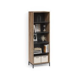 B&Uuml;CHERREGAL Aterno Viking Oak mit 5 F&auml;chern