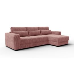 ECKSOFA OLI 4-Sitzer rechts, altrosa