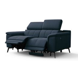 RELAXSOFA FIERO 2-Sitzer mit 2 Relaxfunktionen, dunkelblau