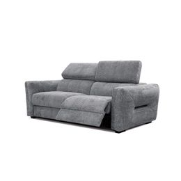 SOFA CALVERA 3-Sitzer mit 1 Relaxfunktion, grau