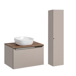 BADM&Ouml;BEL 80cm &Eacute;ros 2er-Set Taupe