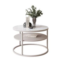COUCHTISCH CIRI GLAS KASCHMIR mit Regal