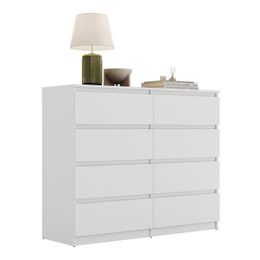 SIDEBOARD HANA M8 mit Schubladen Wei&szlig;