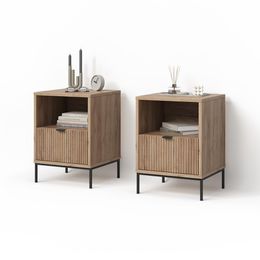 NACHTTISCH Aterno Viking Oak 2er Set