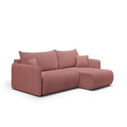 ECKSOFA Claudio 3 Sitzpl&auml;tze Rose