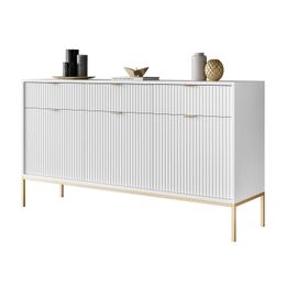 SIDEBOARDS CORTADO GOLD KSZ154 MIT SCHUBLADEN 154 CM WEISS