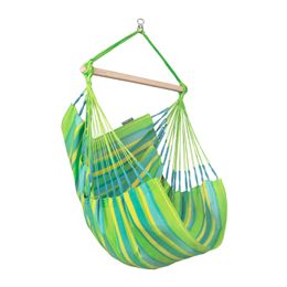 La Siesta H&auml;ngesessel Hammock Chair Echtholz Gelb/Gr&uuml;n