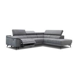 ECKSOFA FIERO 5-Sitzer mit 1 Relaxfunktion, grau